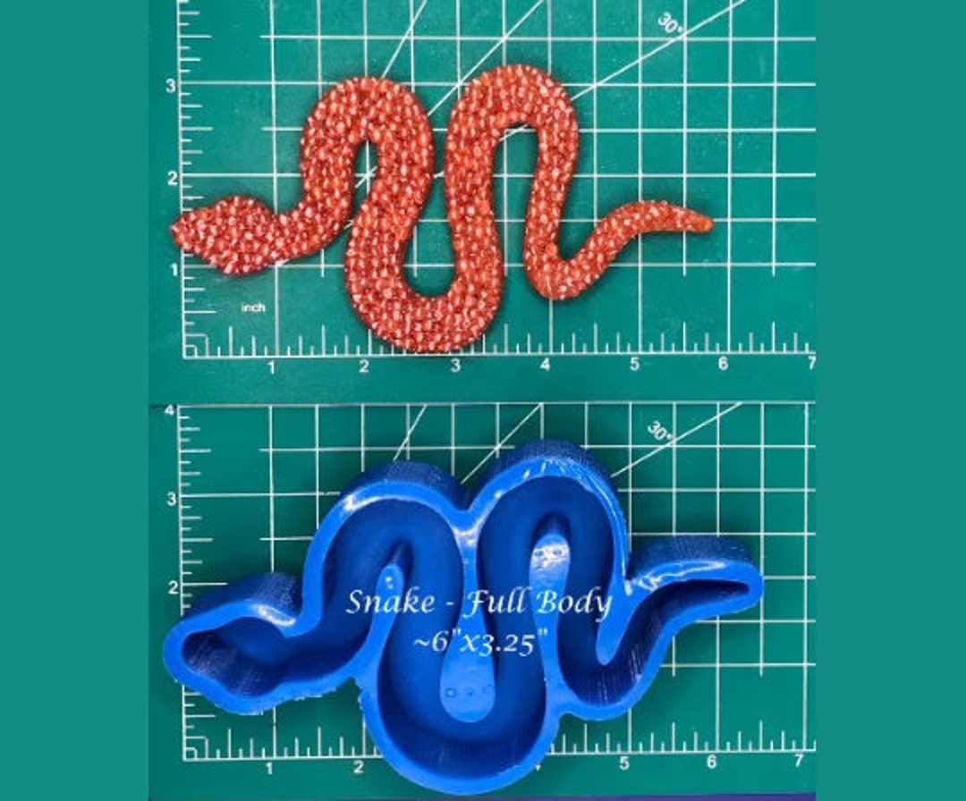 Snake - Full Body - Silicone Car Freshie Mold - Freshie Mold - Silicone ...