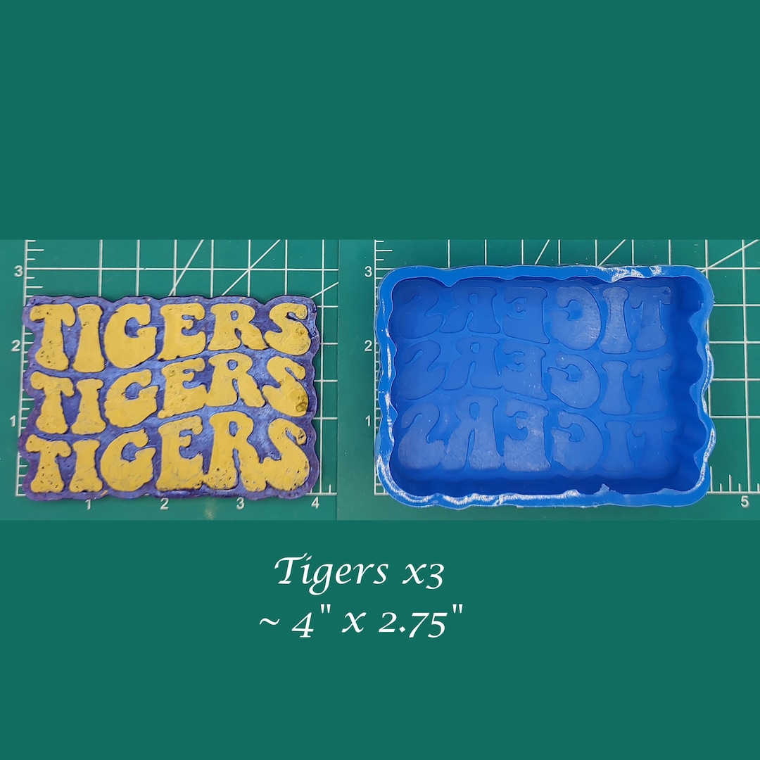 Tigers Tigers Tigers - Freshie Mold - Silicone Mold - Aroma Bead Mold ...