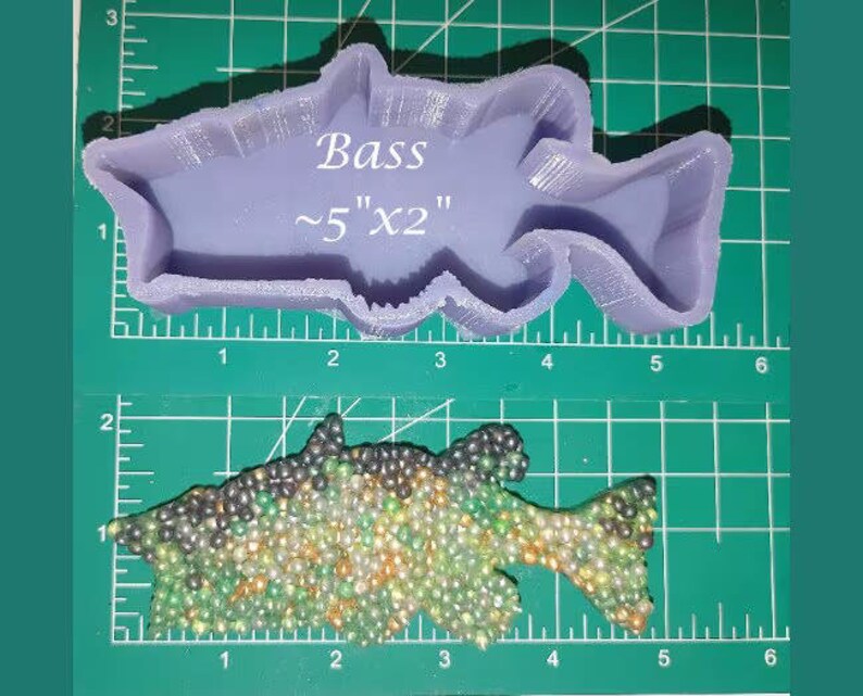 Bass, Plain - Freshie Mold - Silicone Mold - Aroma Bead Mold - Silicone ...