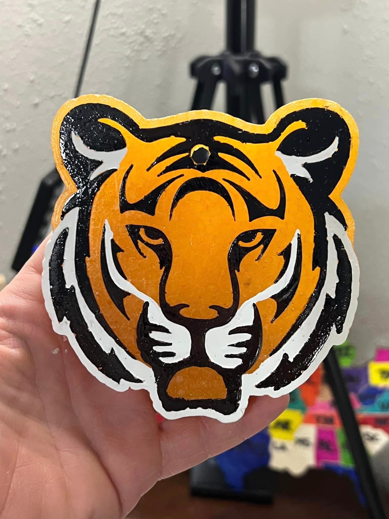 Tiger School Mascot Freshie Mold Silicone Mold Aroma Bead Mold Silicone ...
