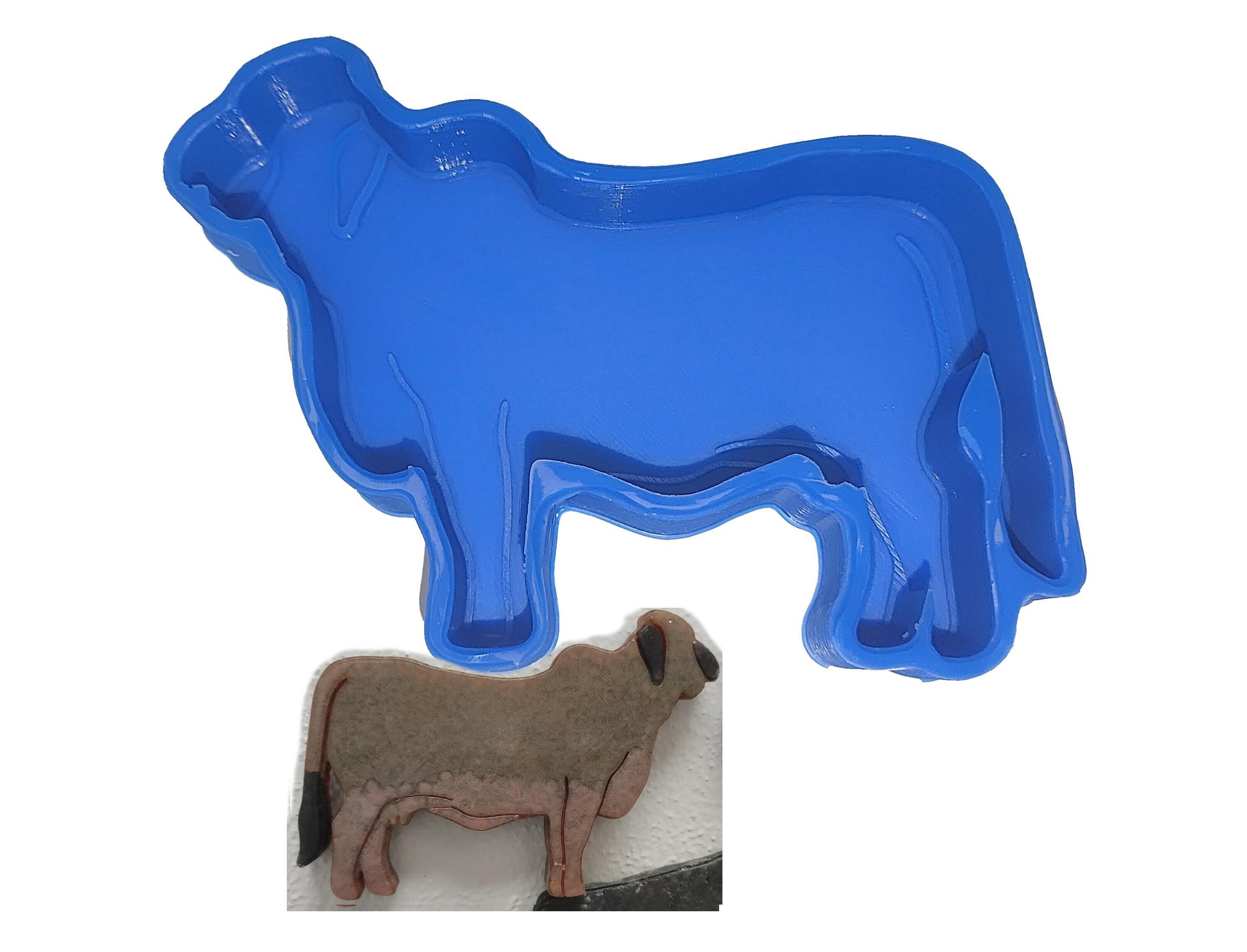 Show Animal Brahman Cow Freshie Mold Silicone Mold Aroma Bead Mold ...