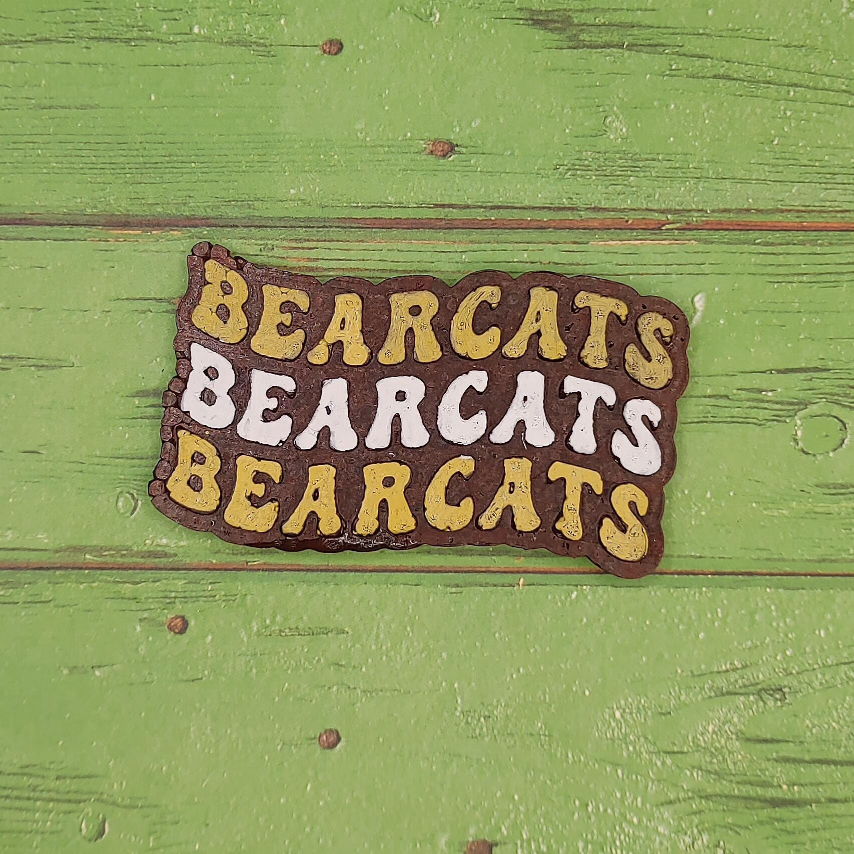 Bearcats Bearcats Bearcats - Retro Font - Freshie Mold - Silicone Mold ...