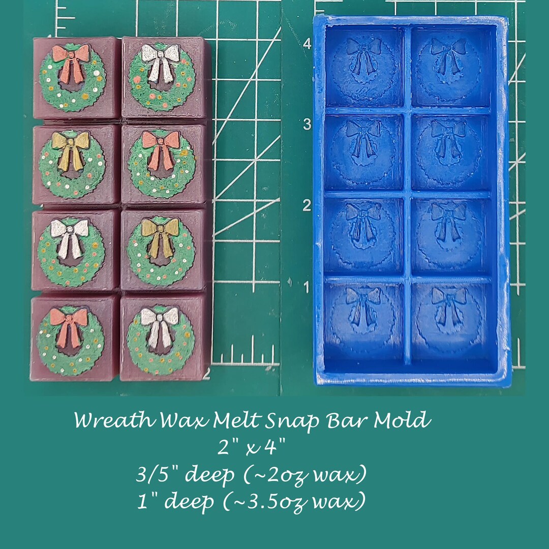 Wreath Wax Melt Snap Bar Silicone Mold - Etsy