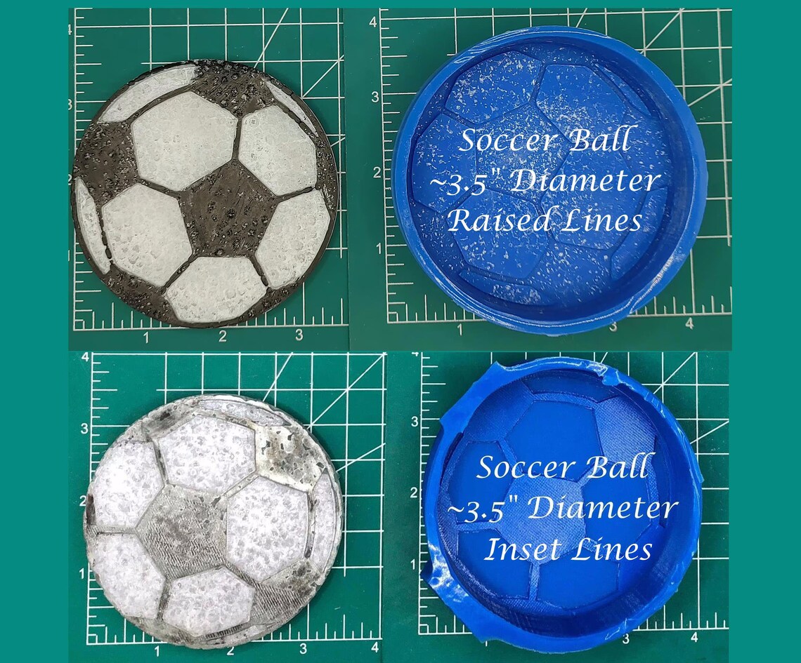 Soccer Ball - Sports Ball - Freshie Mold - Silicone Mold - Aroma Bead ...