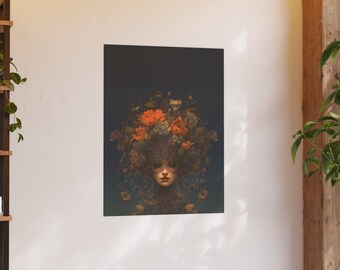 Pink Spider Girl NYC Poster, Vintage Style Wall Art, Satin and Archival ...