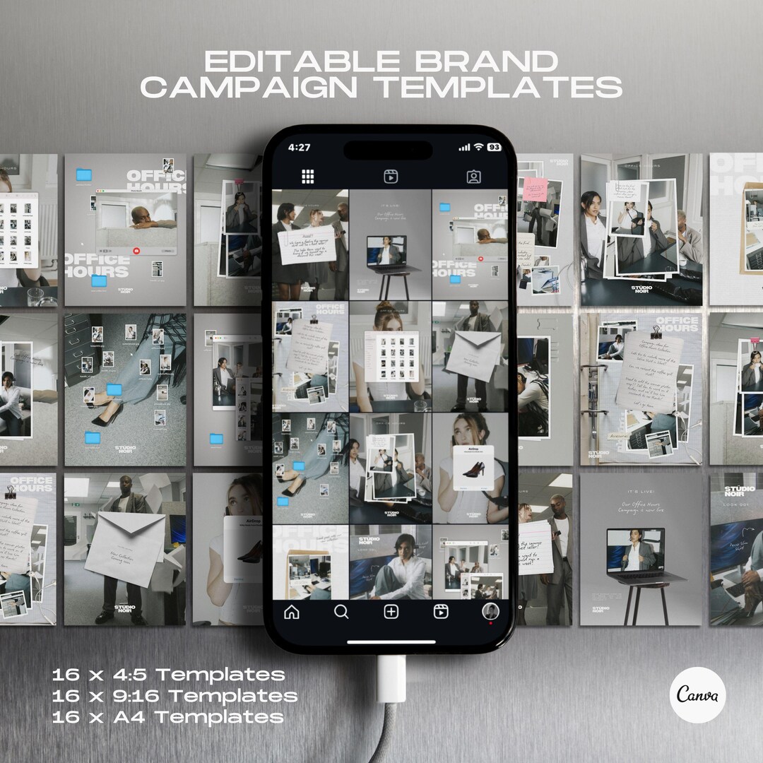 Aesthetic Brand Campaign Graphic Canva Templates | Editable Marketing ...