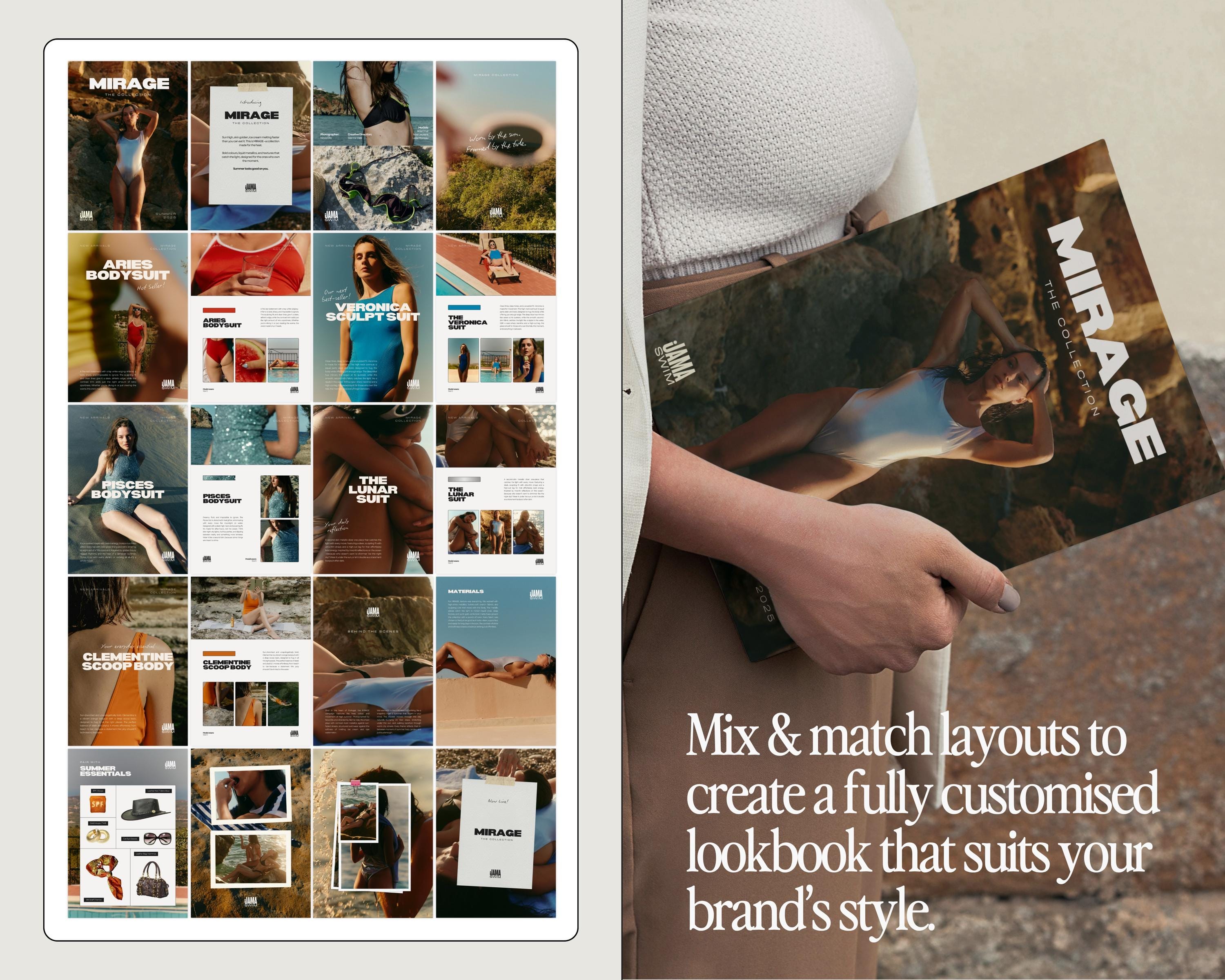 Modern Aesthetic Lookbook Template | 40-page Canva Magazine | Editable ...