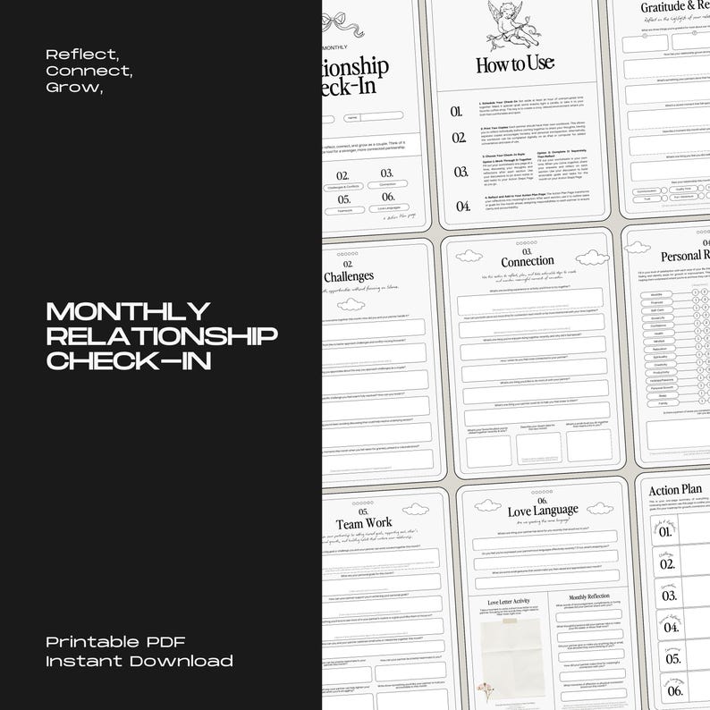 Monthly Relationship Check-in Guide: Couples Communication (PDF) - Etsy