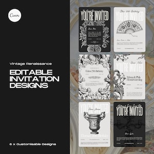 Editable Invitation Templates | Instant Download Canva Design | Modern ...