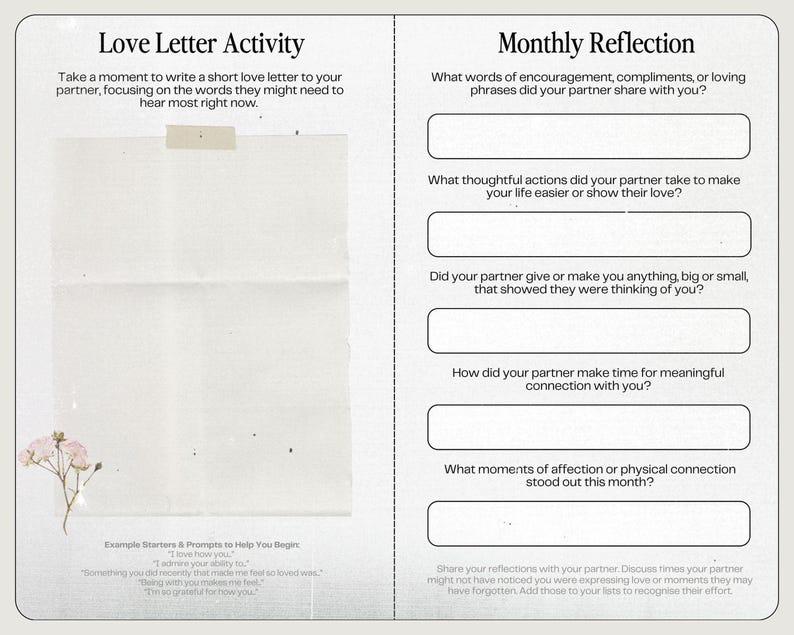 Monthly Relationship Check-in Guide: Couples Communication (PDF) - Etsy