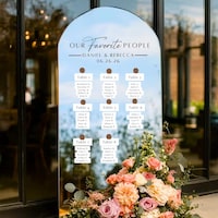 Mirror Seating Chart - Etsy