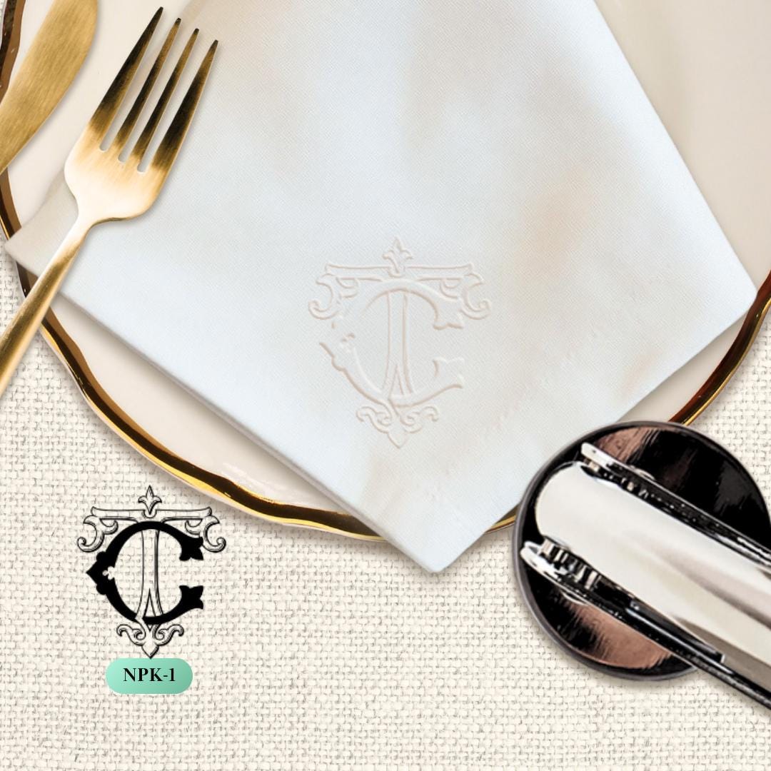 Personalized Napkin Embosser Stamp, Chose Your Wedding Embosser ...