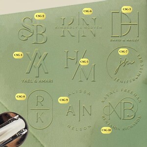 Personalized Wedding Embosser Stamp, Chose Your Wedding Embosser ...