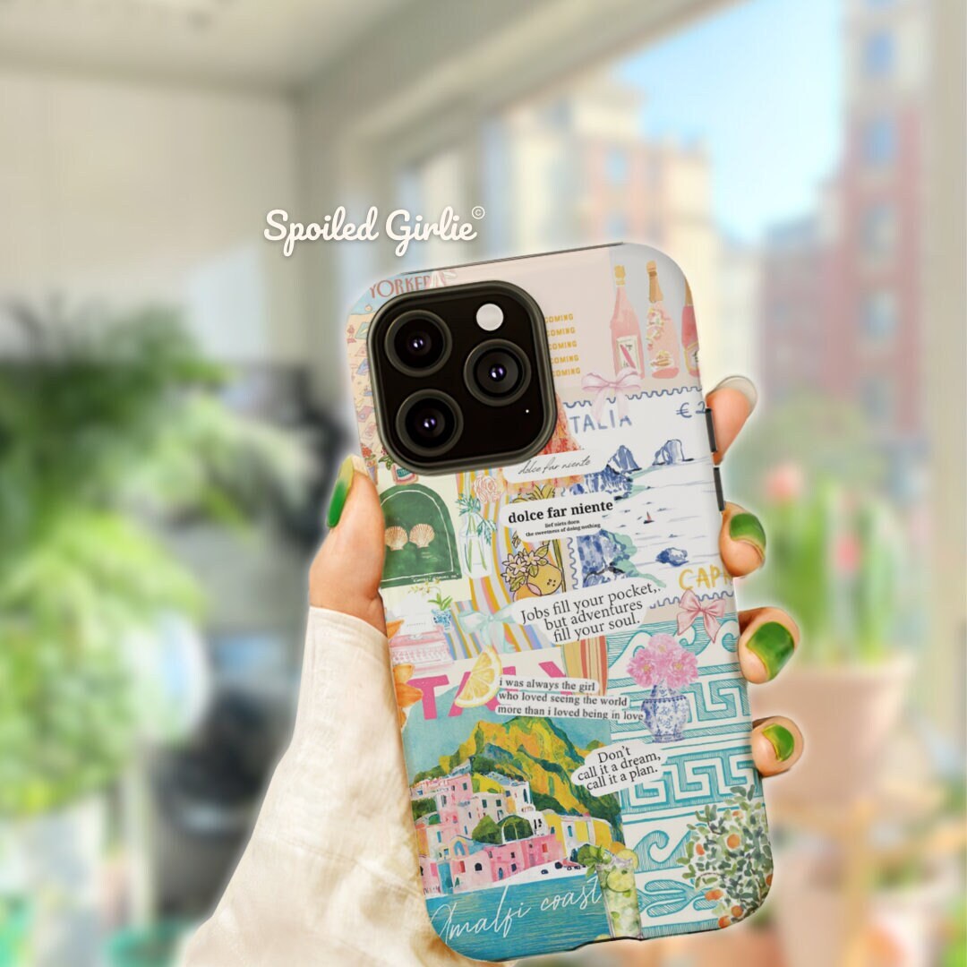 Amalfi Coast Collage Phone Case Mosaic Phone Case Travel Phone Case ...