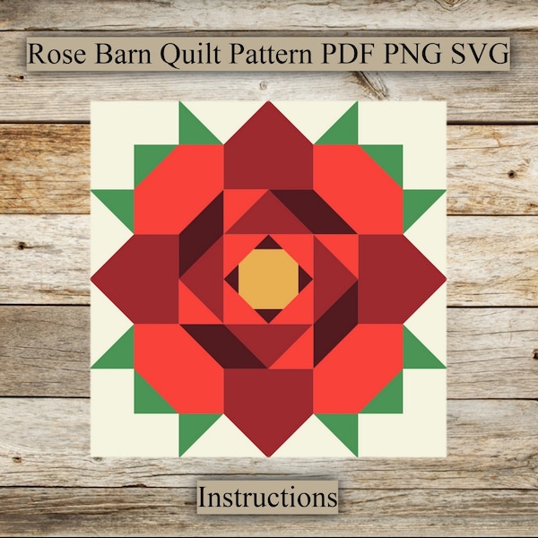 Rose Quilt Pattern - Etsy