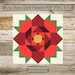 Rose, Barn Quilt Pattern, Barn Quilt Laser Cut File, Barn Quilt ...