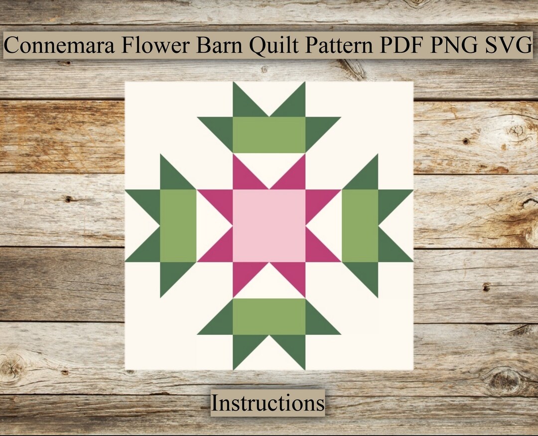 Connemara Flower,barn Quilt Pattern, Barn Quilt Laser Cut File, Barn ...