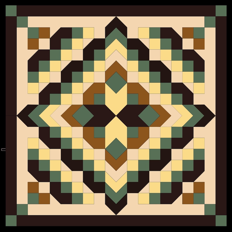 Faceted Star, Barn Quilt Pattern, Wood Barn Quilt, PDF Instruction for ...