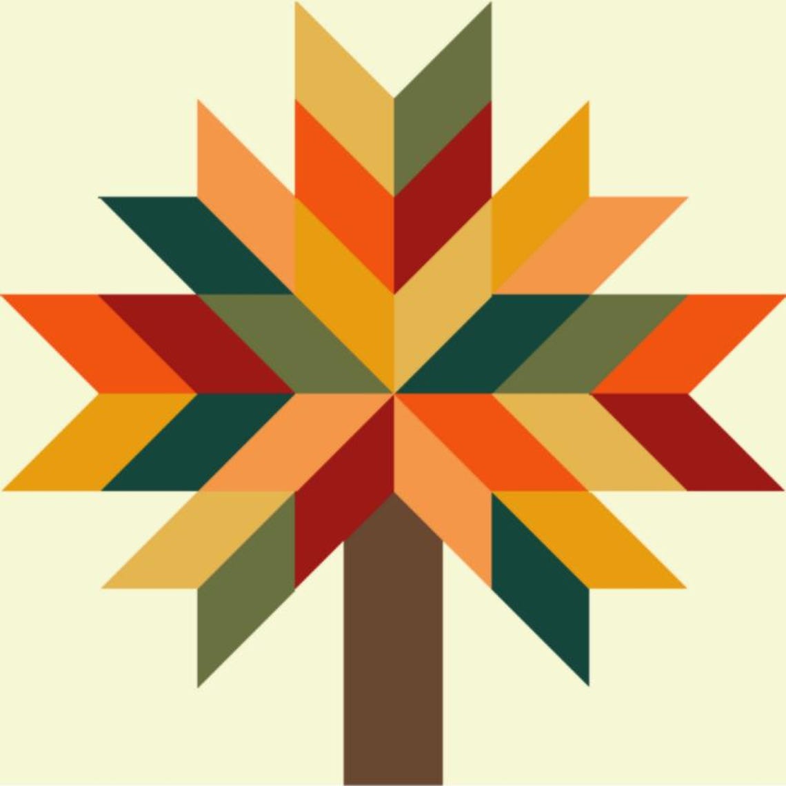 Tree of Life, Barn Quilt Pattern, PDF Instruction for Drawing, SVG for ...