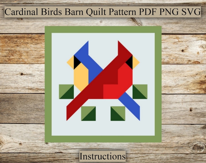 Blue Bird, Barn Quilt Pattern, Barn Quilt Instructions, Wood Barn Quilt ...
