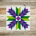 Thistle Rose, Barn Quilt Pattern, PDF Instruction for Drawing, SVG for ...