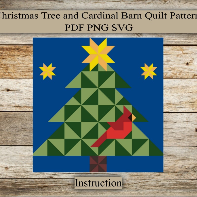 Barn Quilt With Tree - Etsy