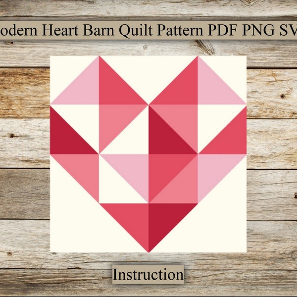 Heart Quilt Pattern - Etsy