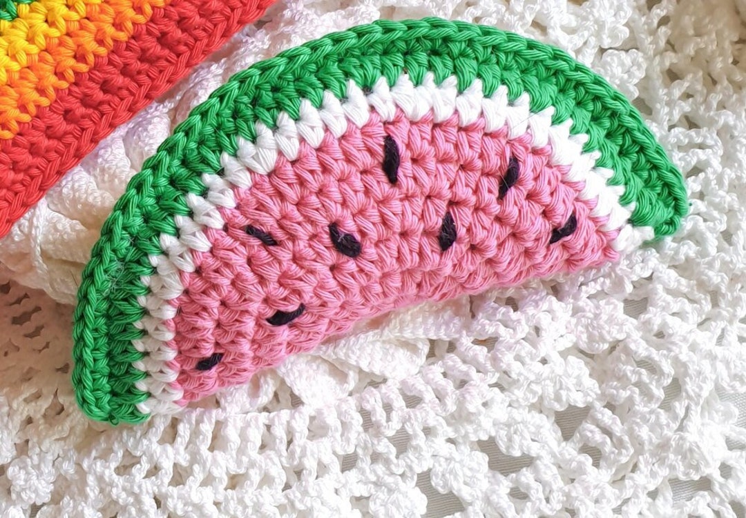 Watermelon Slice Crochet Pattern - Etsy