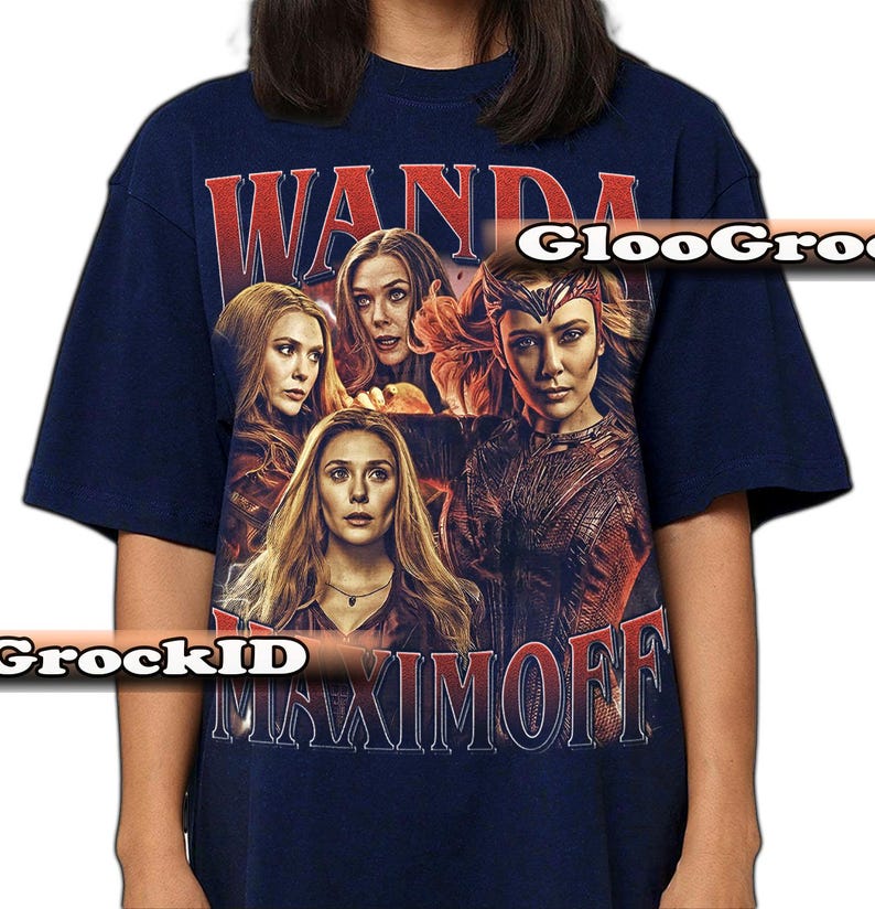 Wanda Maximoff Marvel Scarlet Witch Graphic Tee – MCU Superhero Shirt ...