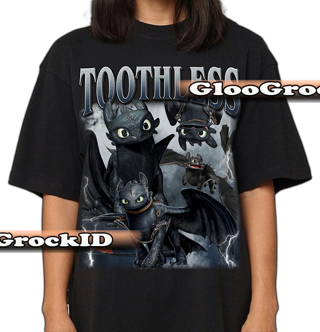 Toothless How to Train Your Dragon Graphic Tee – Night Fury Dragon T ...