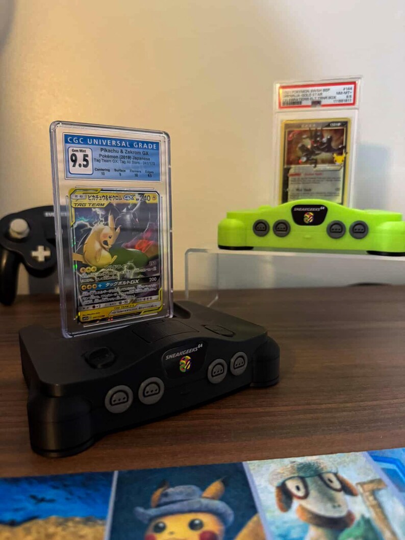 Nintendo 64 PSA Slab Stand | 3D Printed Display Stand for Pokémon Cards ...
