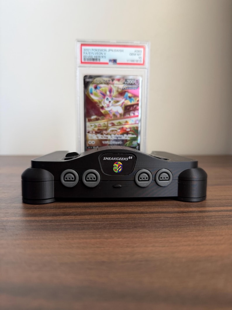 Nintendo 64 Inspired PSA Slab Display Stand | N64 Graded Card Holder ...