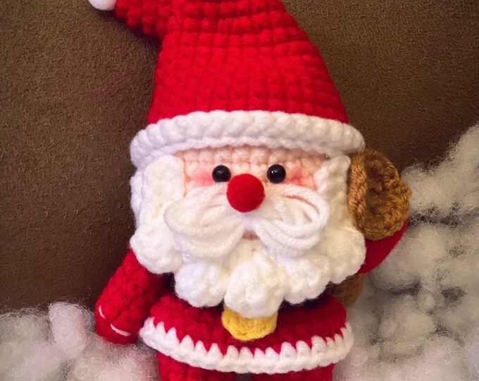 Large 18 Sitting Plush Santa, Jolly Stuffed Santa Claus, Huggable Santa ...