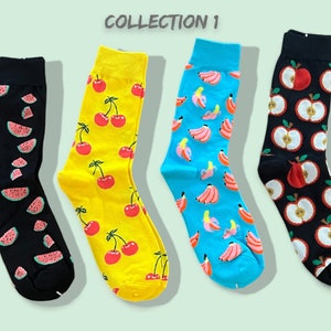 Designed, Colorful Socks, Food, Fruits and Space Themes, Avocado, Fun ...