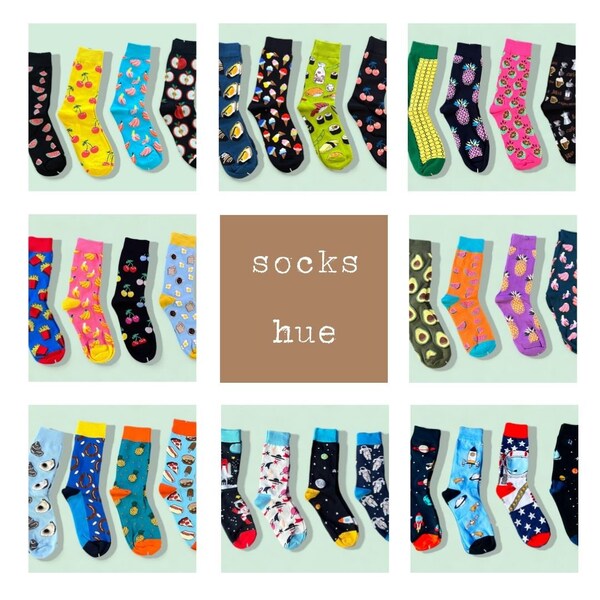 Colorful Socks - Etsy