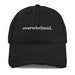 Overwhelmed. Distressed Ball Cap - Etsy