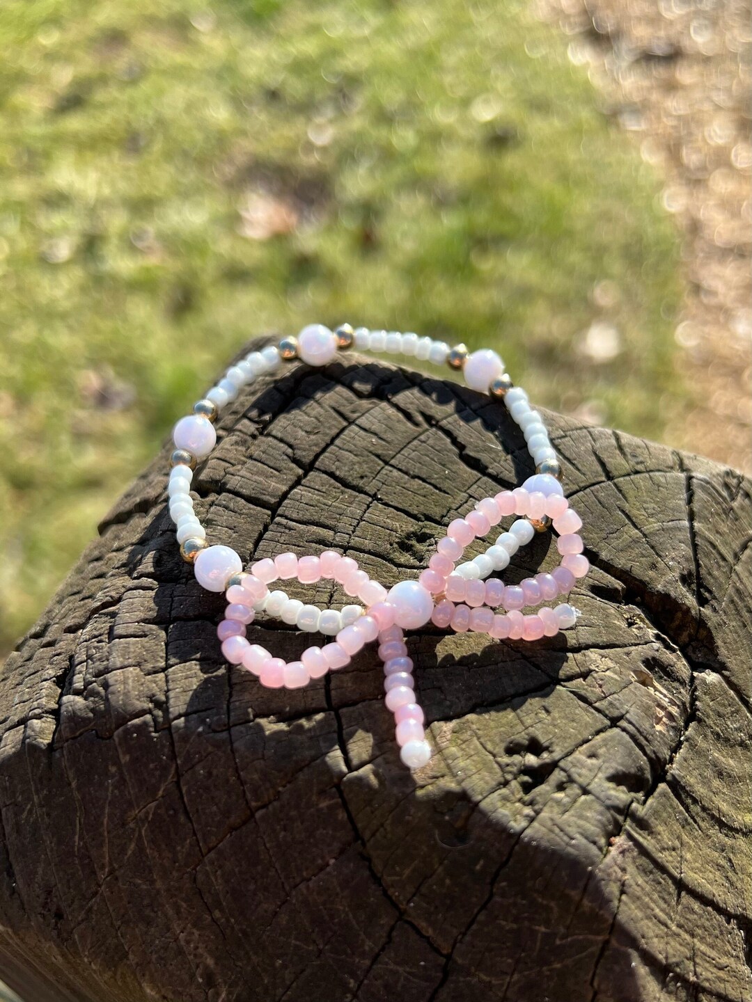 Pink Bow Bracelet - Etsy