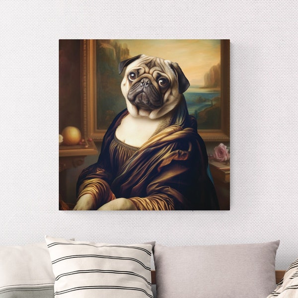 Pug Artwork - Etsy