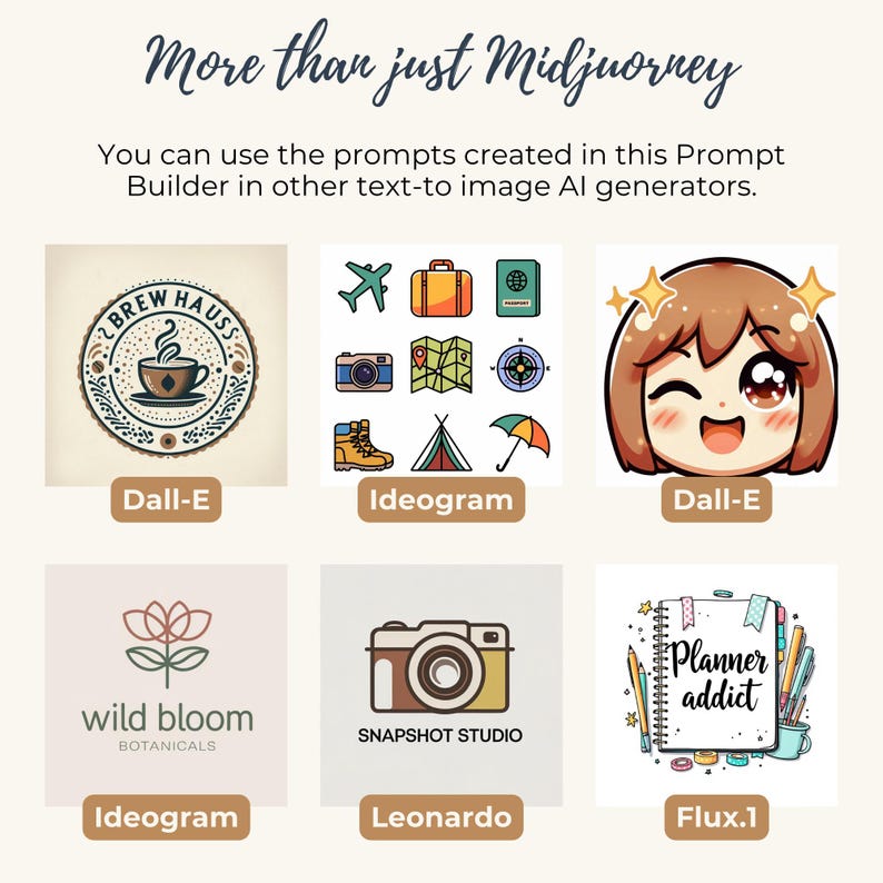 Icon Logo Prompt Builder PRO Midjourney Prompt Guide Google Sheets ...
