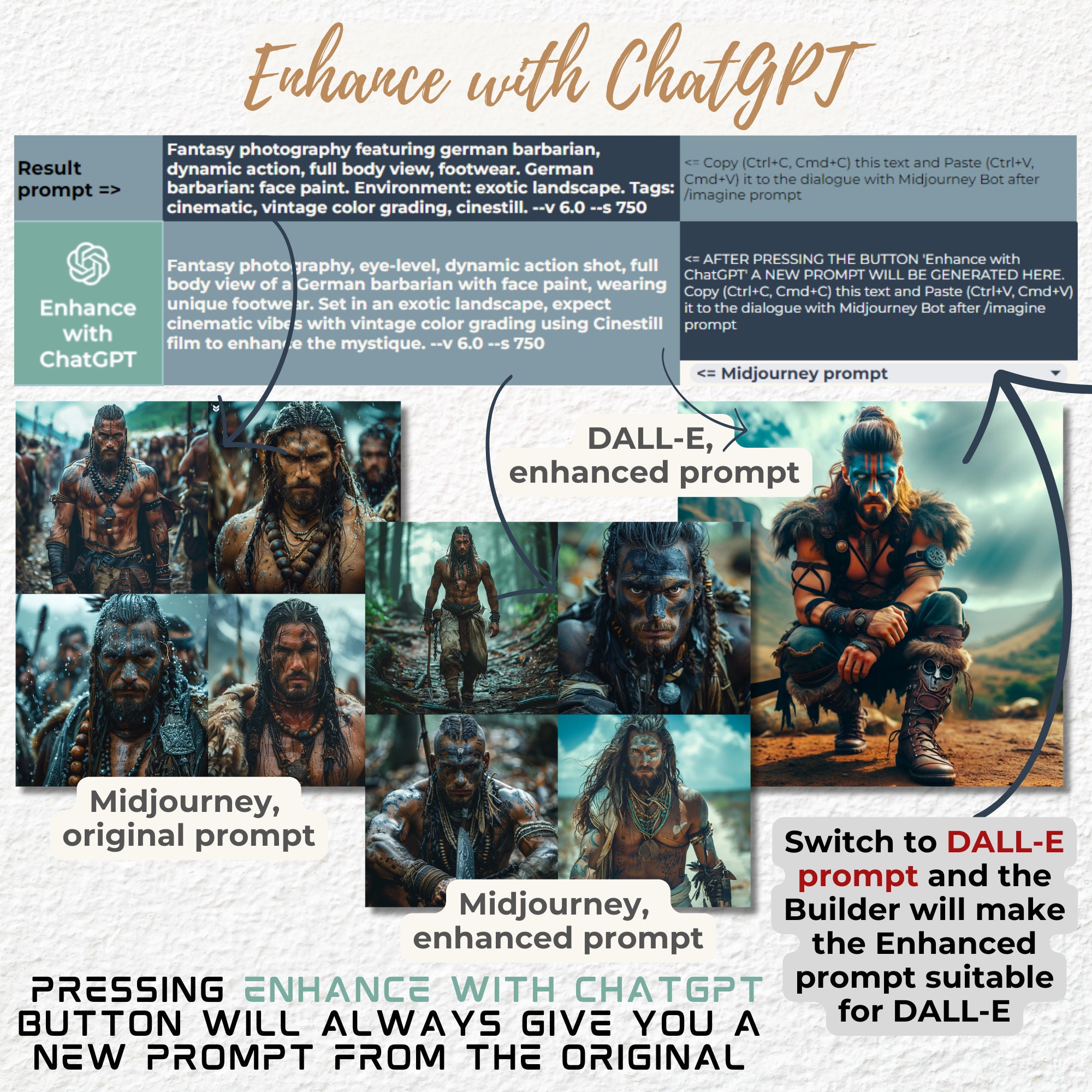 Photo Prompt Builder PRO Midjourney Prompt Generator Professional Stock ...