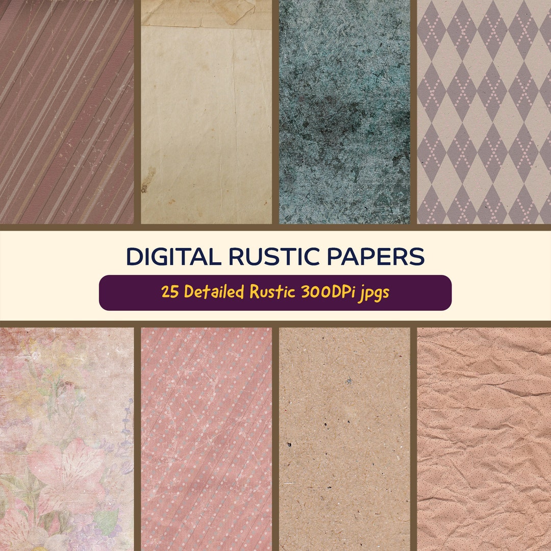 25 Old Rustic Vintage Paper Textures for Commercial Use, High-quality ...