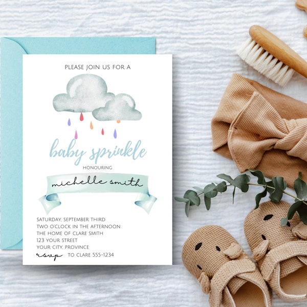 Rain Baby Shower - Etsy