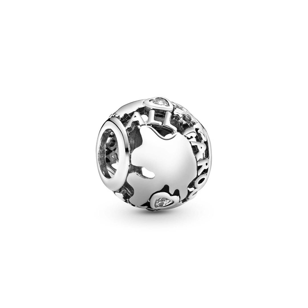 All Around the World Openwork Silver Charm Pandora Charm - Etsy