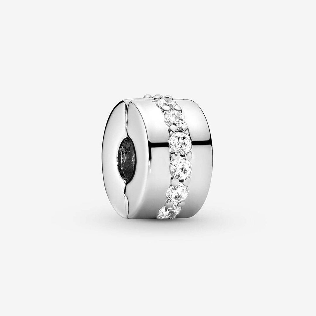 Clear Sparkling Row Clip Charm Pandora Charm Best Gifts - Etsy