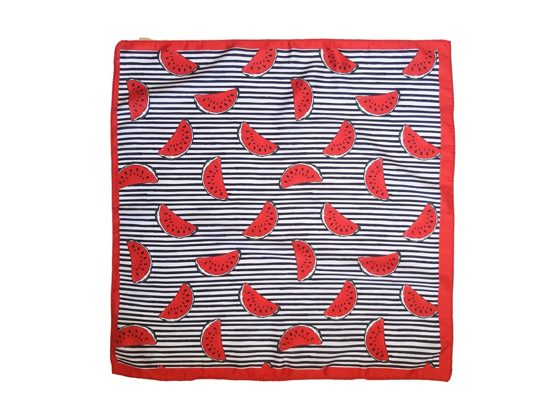 Watermelon Satin Neckerchief , Summer Style Bandana - Etsy
