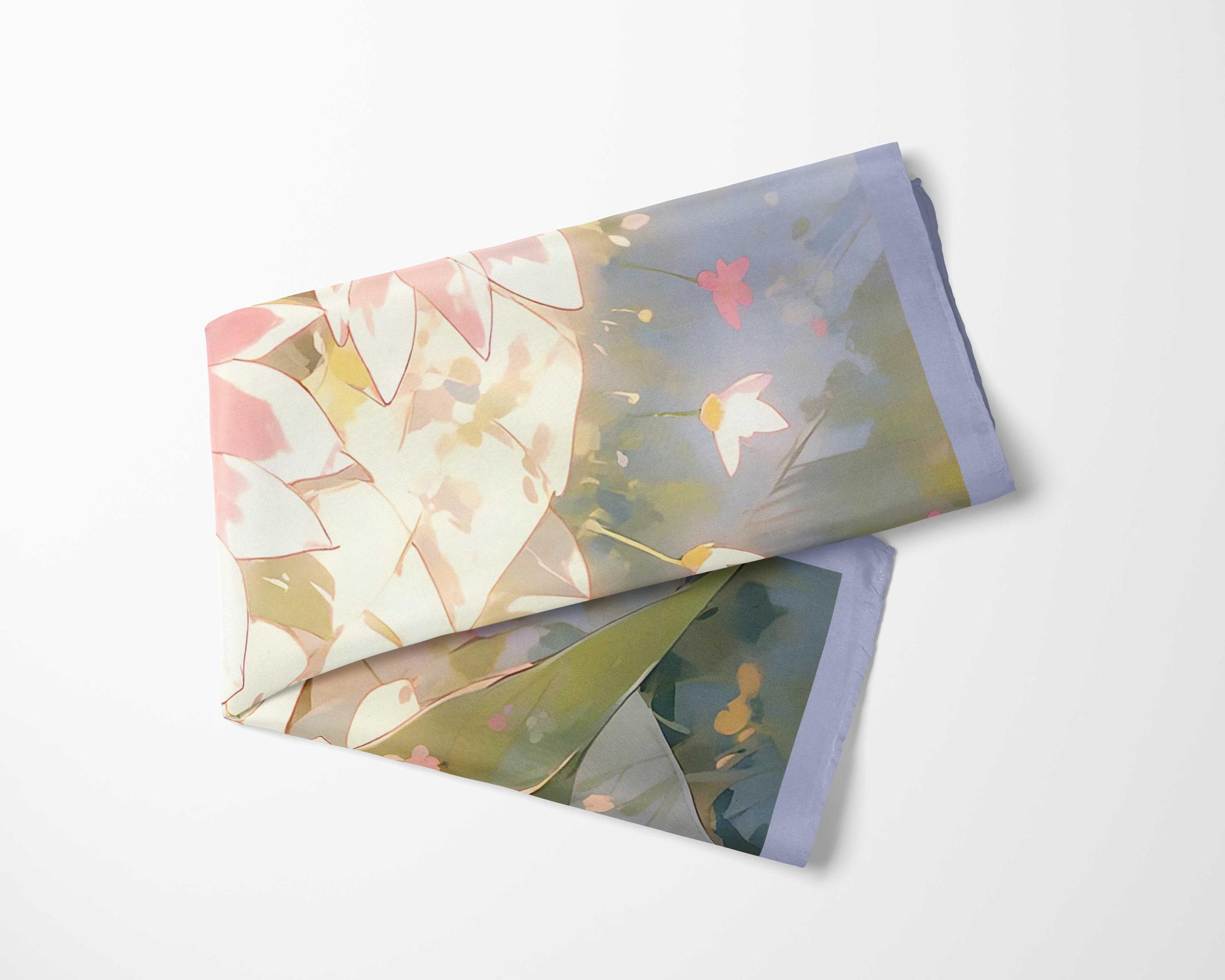Pastel Floral Satin Bandana Wedding Favors: Elegant Guest Keepsake - Etsy