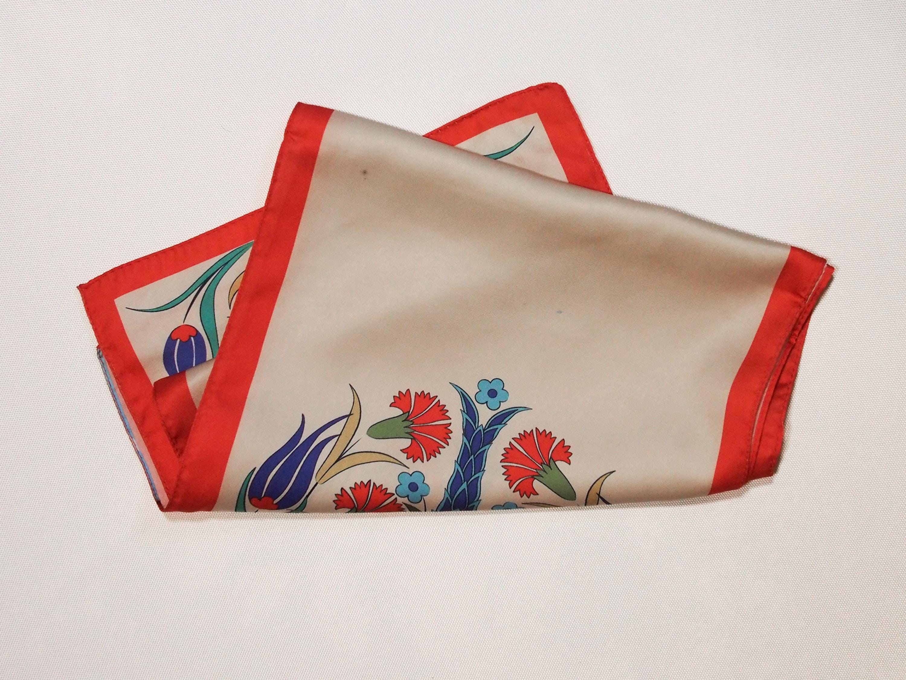 Turkish Silky Scarf, Tree of Life Design, Ottoman-inspired Garden of ...