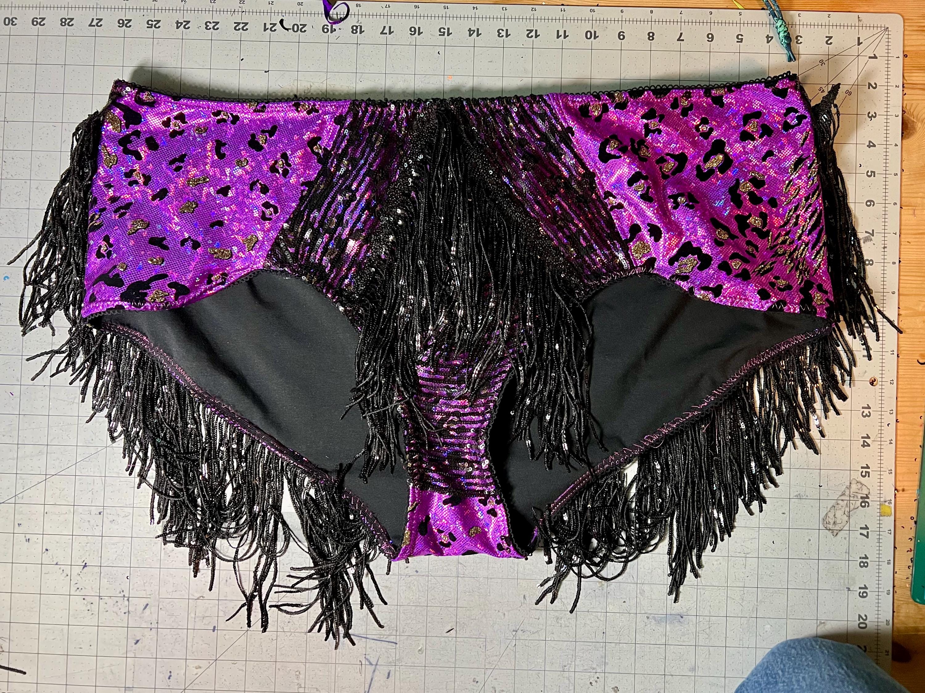 KAPOW! Fringed Bra and Panty Set - Etsy