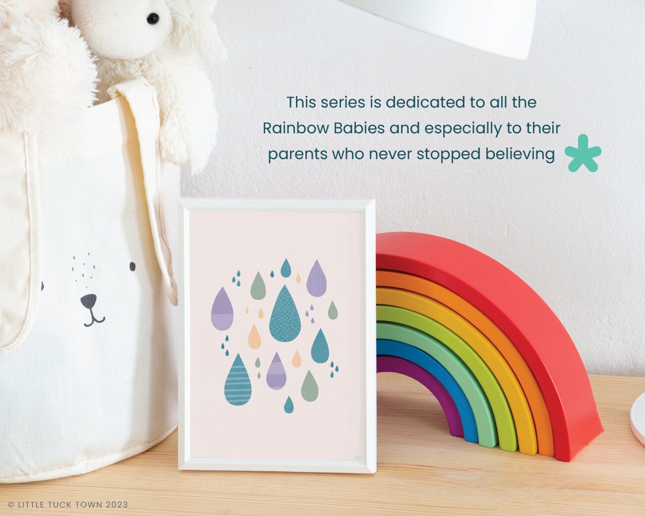 Pastel Raindrops | DIGITAL DOWNLOAD Kids Wall Art, Toddler Playroom ...