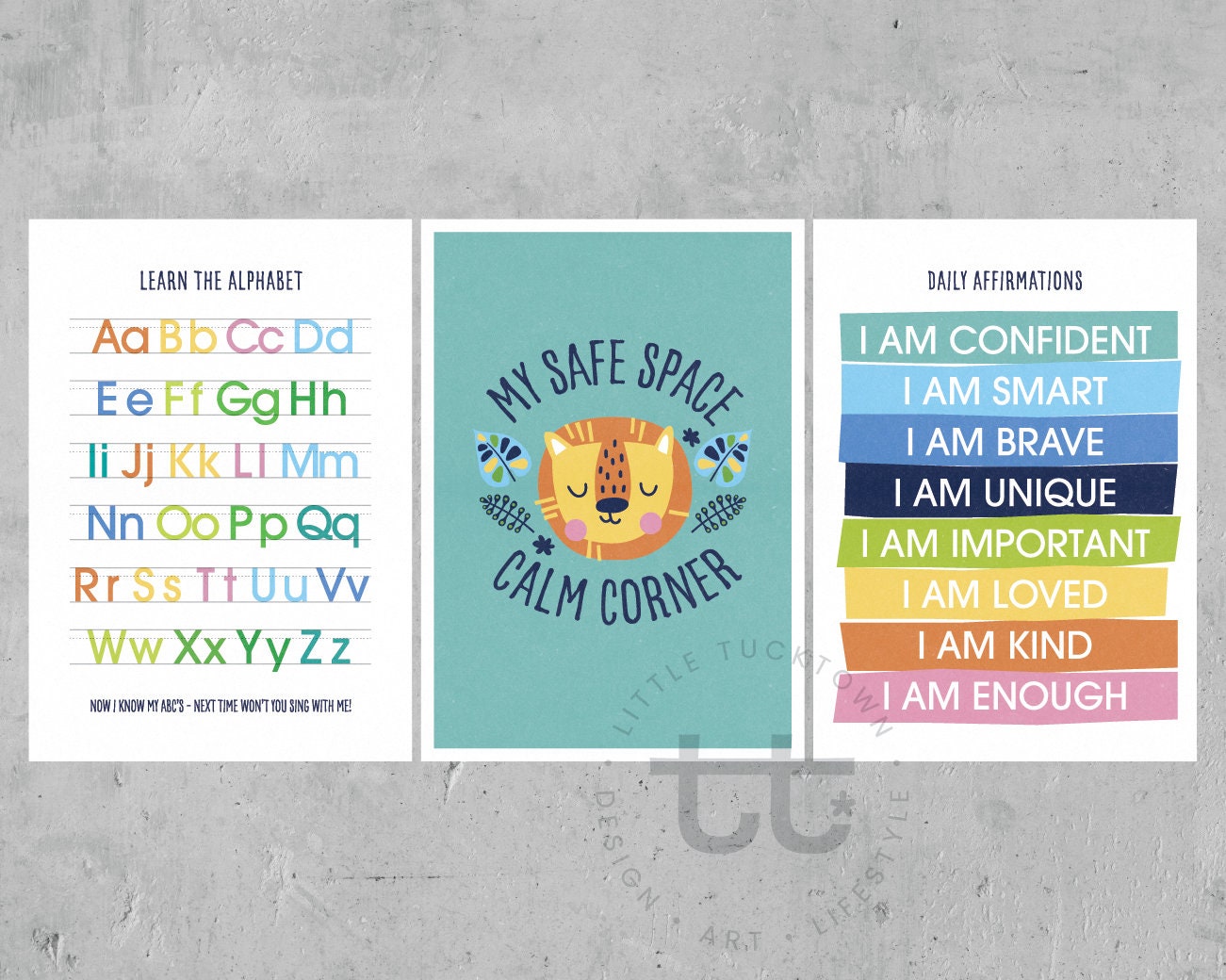 Jungle Calming Corner | DIGITAL DOWNLOAD Kids Wall Art, Toddler ...